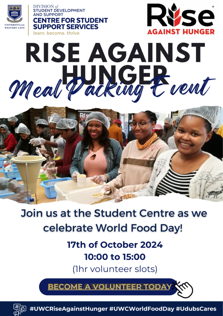 Join UWC in the fight against hunger - Centre of Excellence
